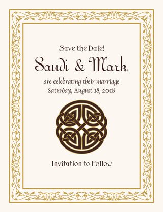 Celtic wedding invitations store